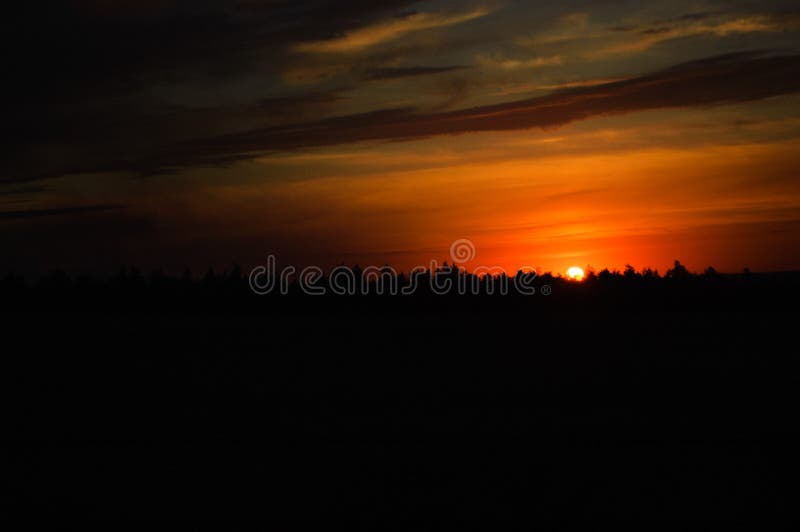 Very beautiful sunset stock image. Image of nature, blue - 95077675