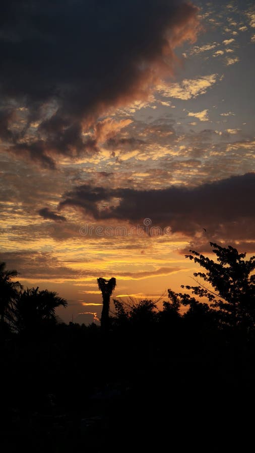 Very beautiful sunset stock photo. Image of sunset, beautiful - 395345350