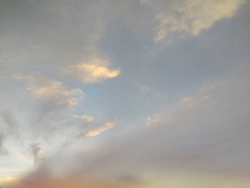 Very Beautiful Sunset in the Sky Stock Photo - Image of background ...