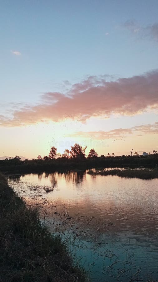 Very Beautiful Sunset View. Stock Image - Image of sunset, beautiful ...