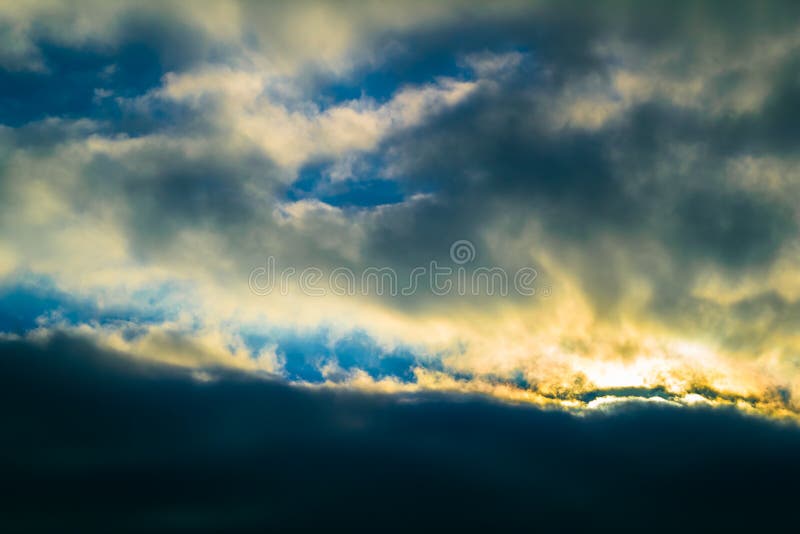 Very Beautiful Thunder Clouds in the Sun Stock Image - Image of clouds ...