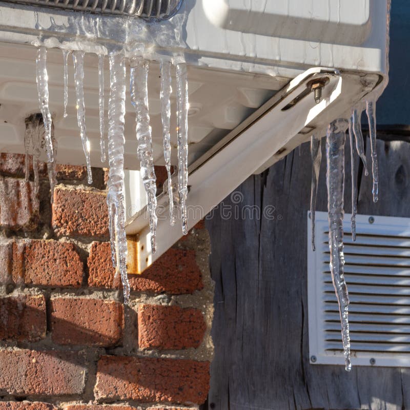 Very Beautiful Transparent Icicles Hanging Structures of the House ...