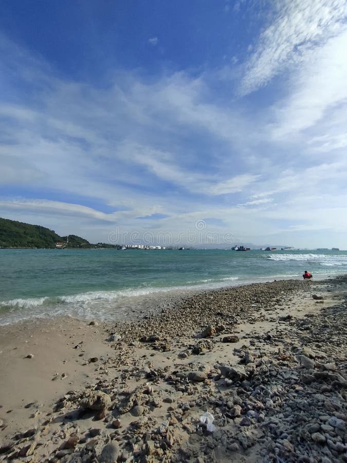Very Beautiful View of the Beach, Small Peacock Island Stock Image ...