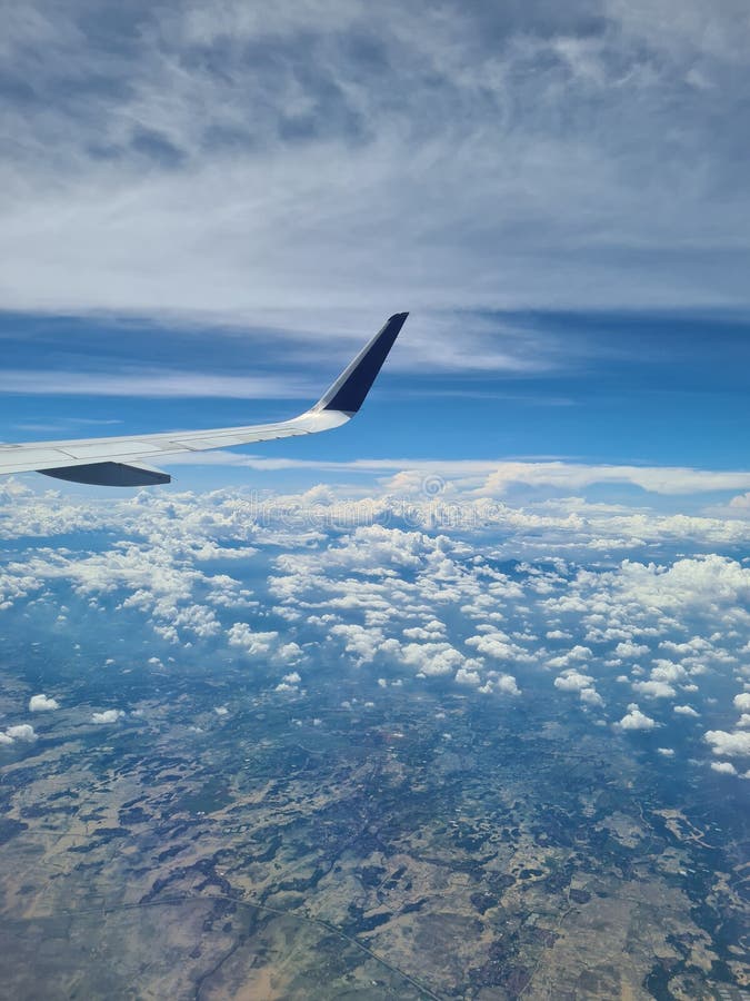A Very Beautiful View of the Indonesian Sky from Above by Plane Stock ...