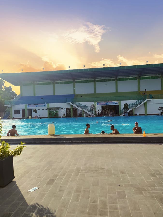 A Very Beautiful View of the Pool in the Afternoon Editorial Image ...