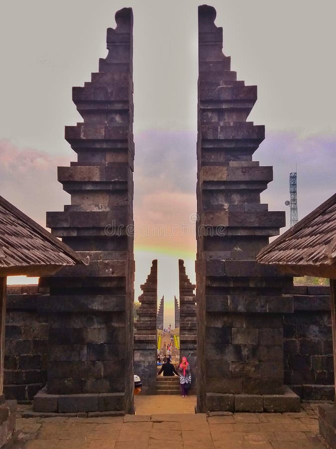 Very Beautiful View of the Temple at Ceto Temple, Central Java ...
