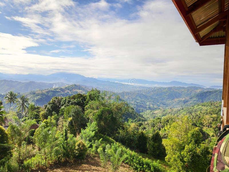 Very Beautiful View from the Top of the Hill Stock Photo - Image of ...