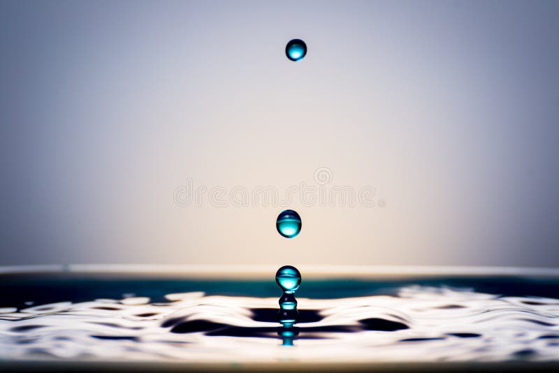 Very Beautiful Water Drops. it Feels Calm and Cool. Stock Photo - Image ...