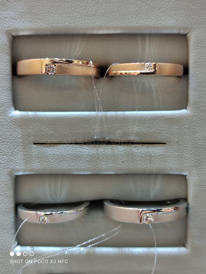 Very Beautiful Wedding Ring Couple Stock Image - Image of metal, brand ...