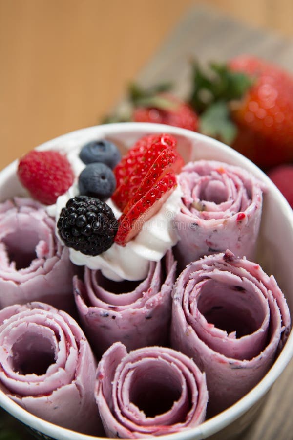 Very berry stock image. Image of berry, rolled, cream - 179474941