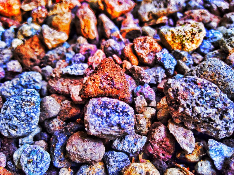 Colour Full Beautiful Rock in Rainbow Stock Image - Image of rock ...