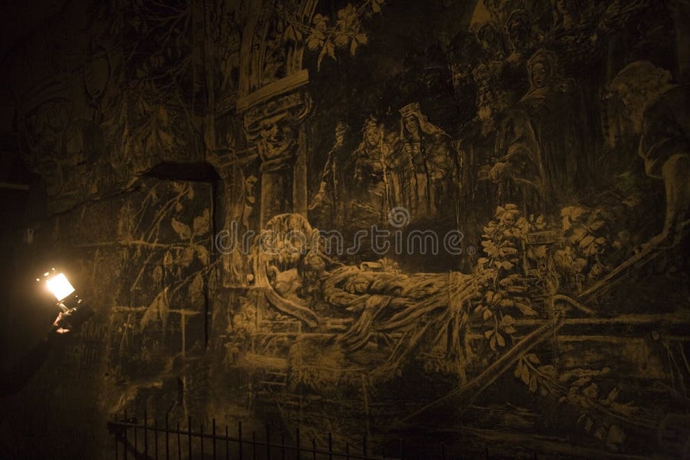 Very big charcoal in caves stock photo. Image of guide - 2447370