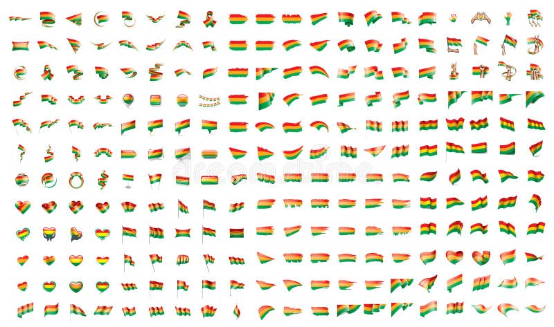Very Big Collection of Vector Flags of the Bolivia Stock Vector ...