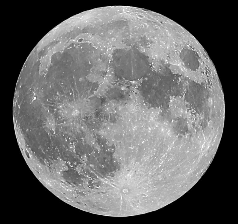 Big Super Moon on the Black Sky Stock Photo - Image of wizardry ...