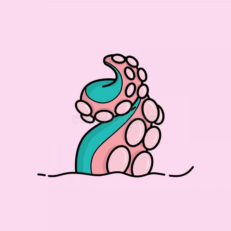 Very big octopus feet stock illustration. Illustration of presentation ...