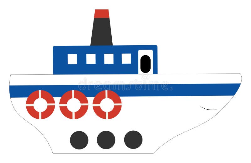 A Big Ship , Vector or Color Illustration Stock Vector - Illustration ...