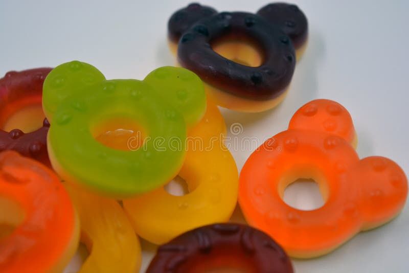 Children S Sweets in the Form of Multi-colored Donuts, Chewable ...
