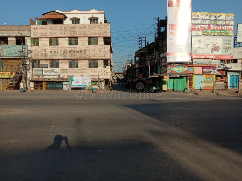 Busy area of malda market editorial stock image. Image of road - 198750439