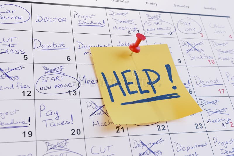 Busy Schedule Full Calendar Stock Illustrations – 46 Busy Schedule Full ...