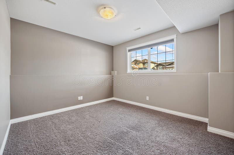 Very Clean and Empty Room with a White Wall and a Window Stock Image ...