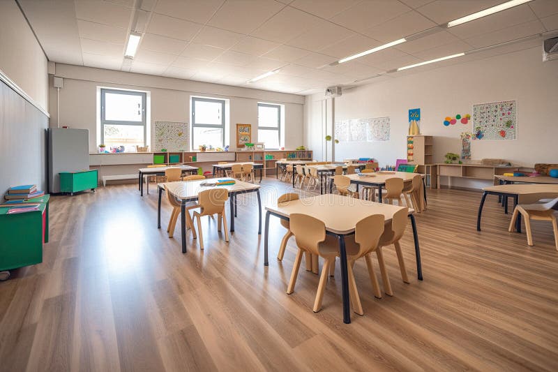 Symmetrical Design of Modern Elegant Educational Classroom for Children ...