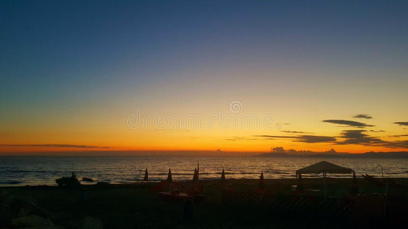 SUNSET stock image. Image of layers, sunset, perspective - 119837855