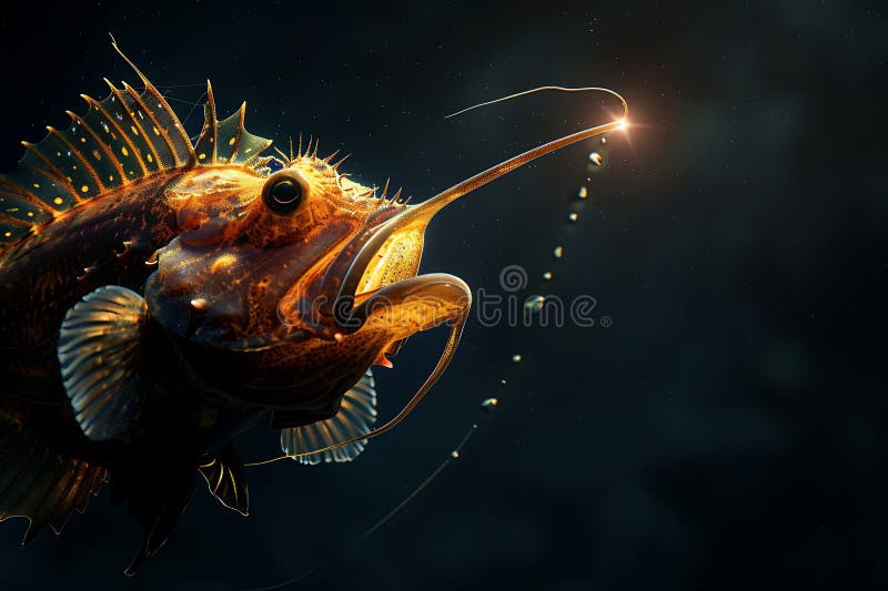 Very Close Up View of the Fish in the Sea Eating Something Stock Photo ...