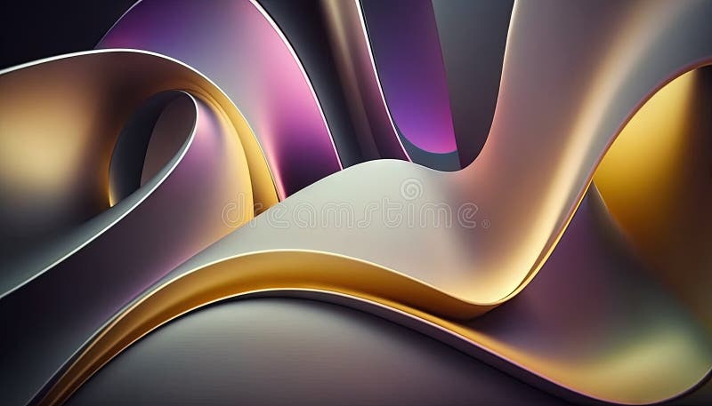 A Very Colorful Abstract Background with a Curvey Design on it. Stock ...
