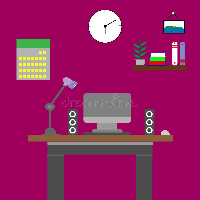 Cartoon Office Image for Staff and Also Can Use Be Study Room for ...