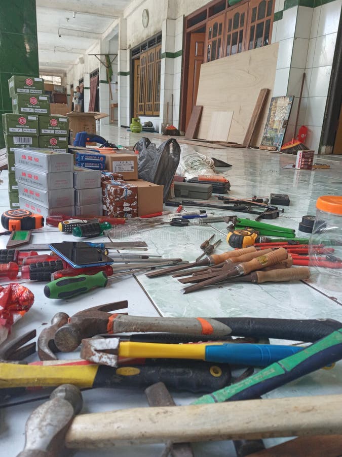 Very Complete Building Tools Help with Work Editorial Stock Photo ...