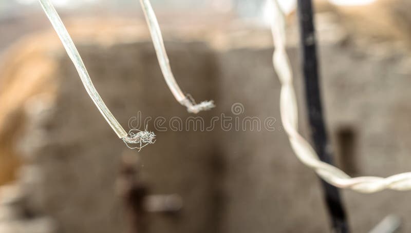 Very Dangerous and Risky Improper Joint of an Electric Cables those are ...