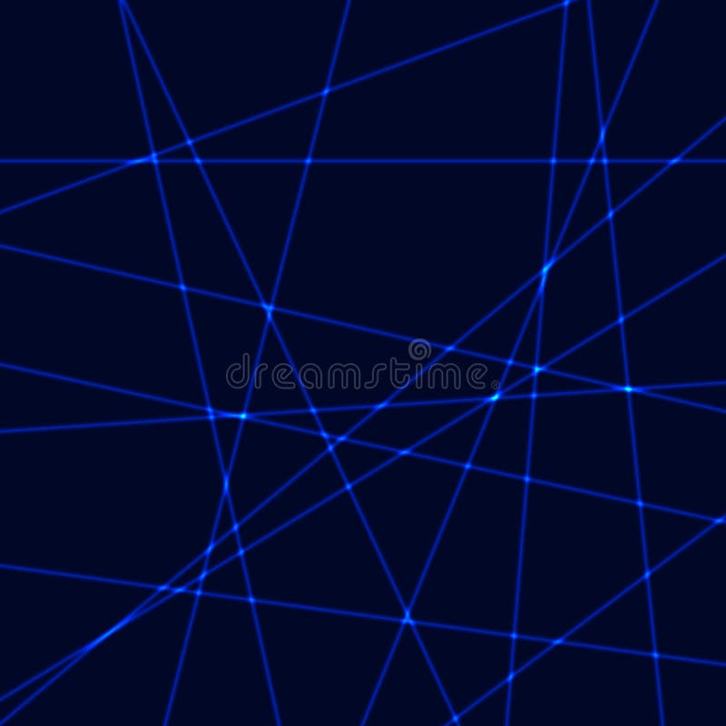 Very Dark Background with Blue Laser Rays Stock Vector - Illustration ...