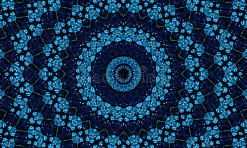 Very Dark Blue Round Shiny Frame Background. Technology Background ...