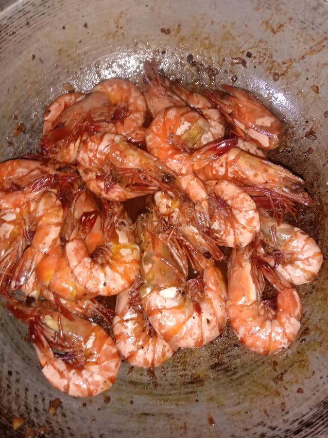 Very Delicious and Sweet Butter Shrimp Stock Image - Image of sweet ...