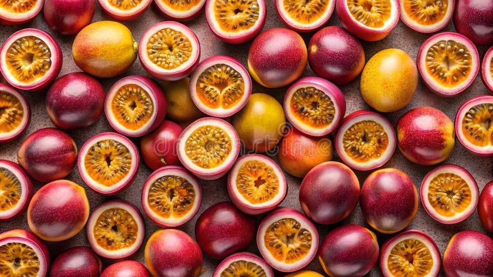 Passion Fruit Flower Pattern Stock Illustrations – 1,397 Passion Fruit ...