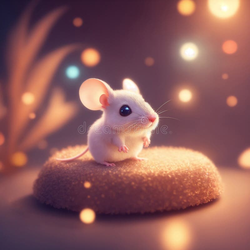 Very Detailed Cute Mouse. Generate Ai. Stock Illustration ...