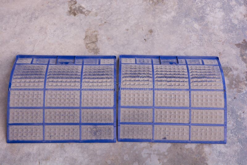 Very Dirty Air Conditioner Filter Stock Photo - Image of cooling ...