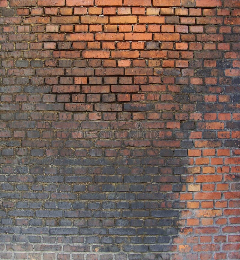 Very Dirty Brick Wall Black from Pollution Stock Image - Image of stone ...
