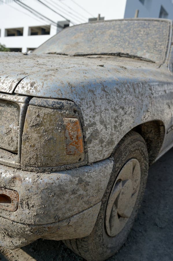 Very dirty car stock image. Image of automobile, bird - 86679581