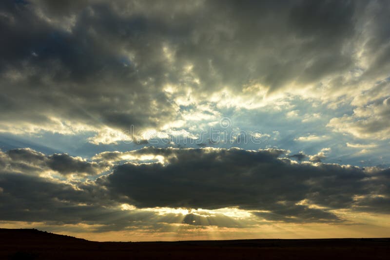 Very Dramatic Sunset Cloudscape Stock Photo - Image of dreamy ...