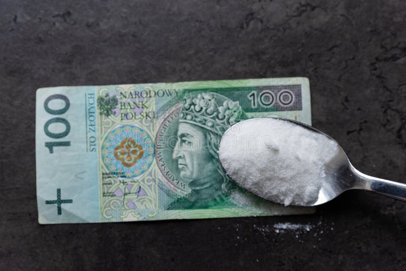 Very Expensive Sugar in Poland Due To Inflation Stock Image - Image of ...