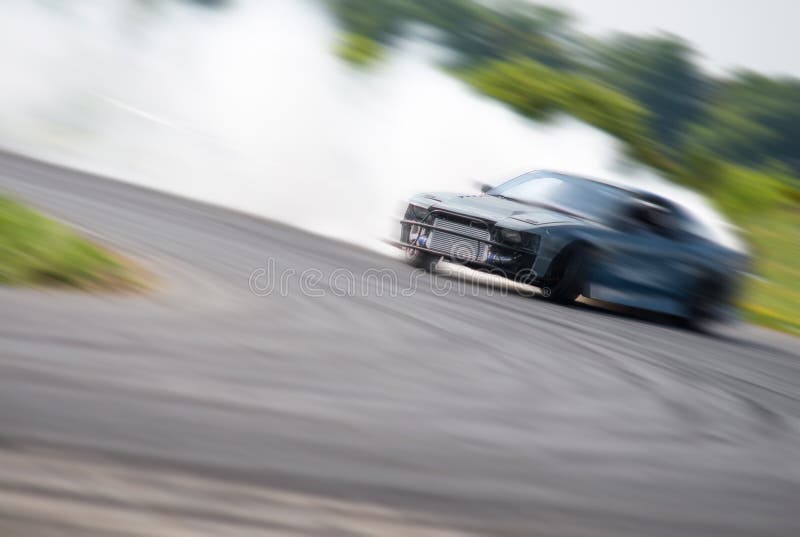 Very Fast Driving, Blur Drift Stock Photo - Image of action ...
