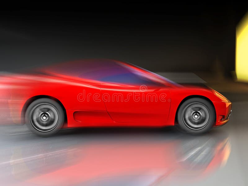 Very fast sport car stock illustration. Illustration of macro - 7882768