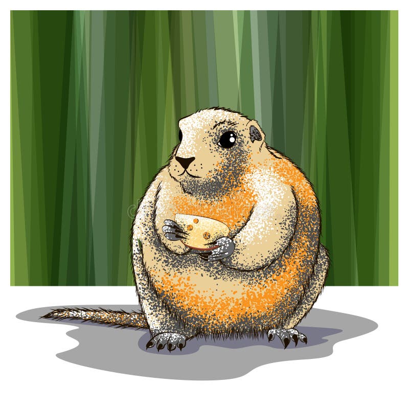 Very fat gopher stock vector. Illustration of fauna - 199704221