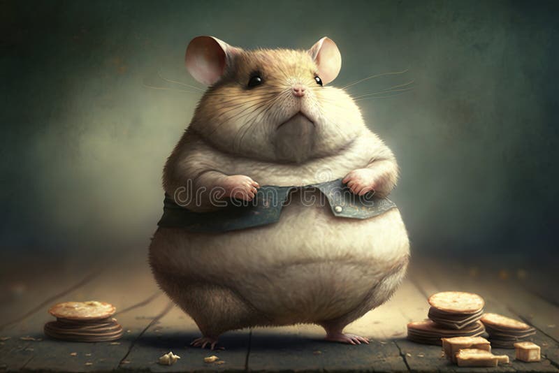 A Very Old Mouse Wearing Glasses and Reading Newspaper, Created with ...