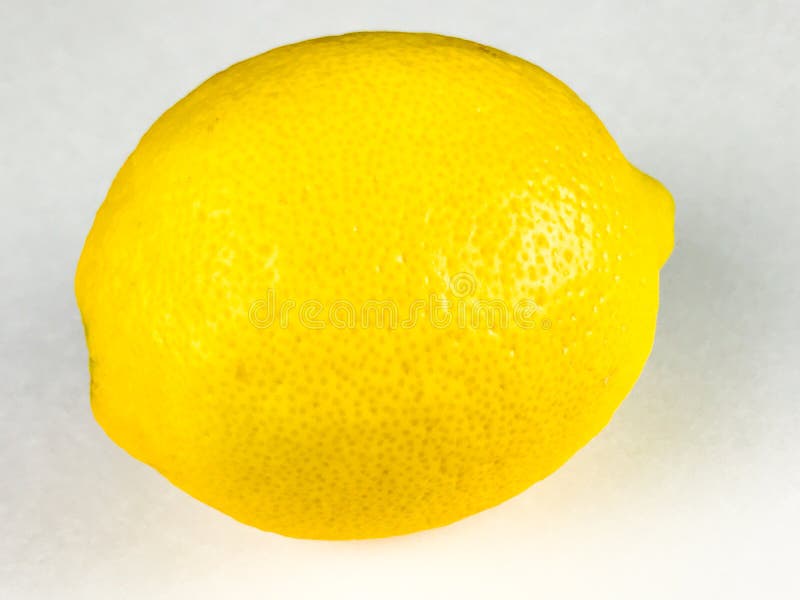 One Fresh Lemon on a White Backdrop Editorial Stock Image - Image of ...