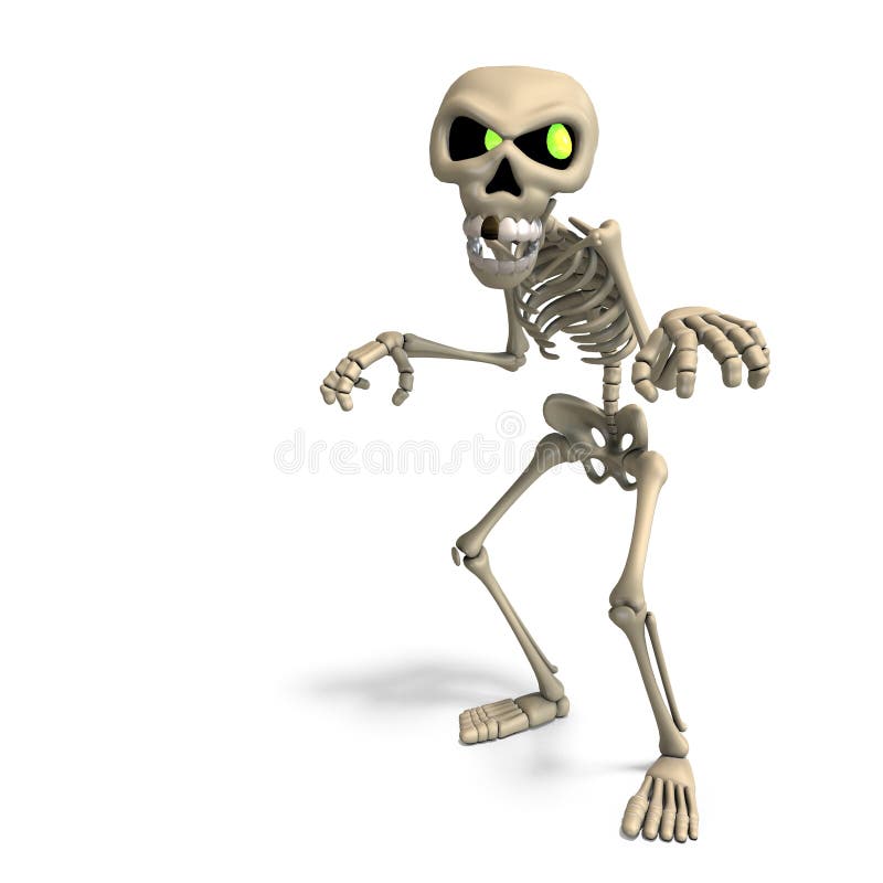 Very Funny Cartoon Skeleton Stock Illustration - Image: 18023369