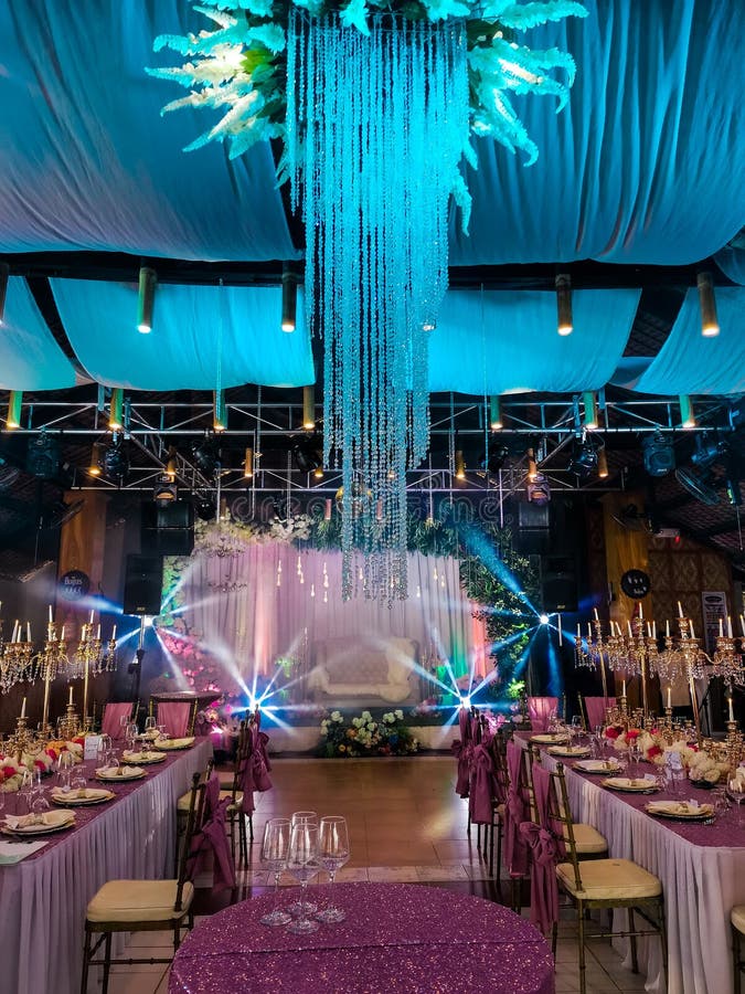 Very Glamorous Setup for a Wedding Event Stock Photo - Image of event ...