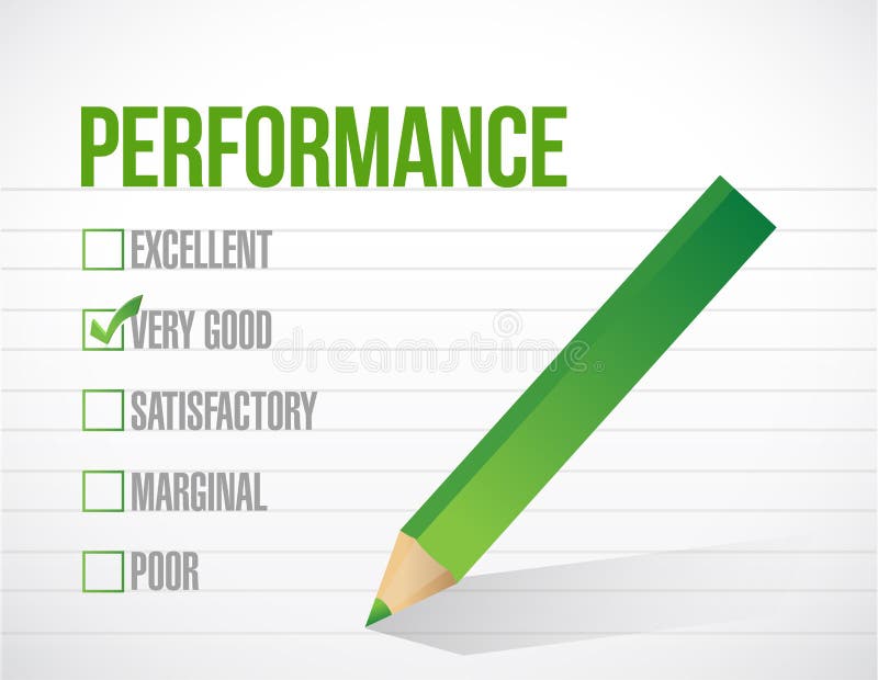 Very Good Performance Review Illustration Stock Illustration ...