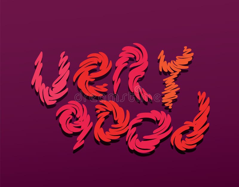 Very good text hand stock vector. Illustration of good - 80011620